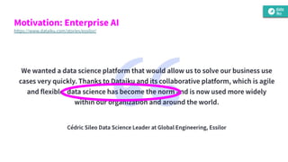 Nadine Schöne, Dataiku. The Complete Data Value Chain in a Nutshell | PDF