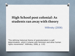 Nadine & Venis Postcolonialism Presentation | PPTX | Education