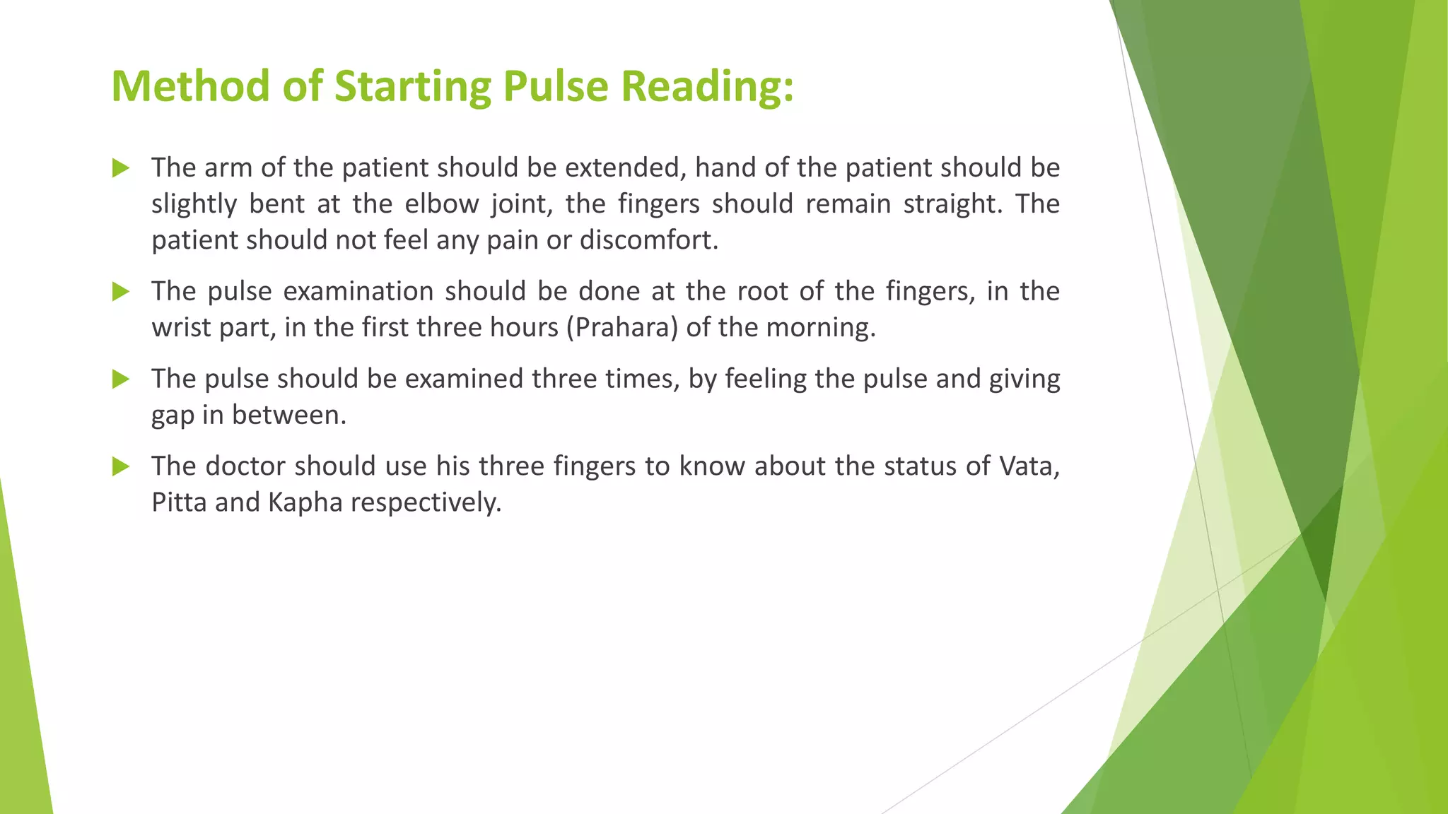 Nadi Pariksha - Ayurvedic Pulse Examination | PPT