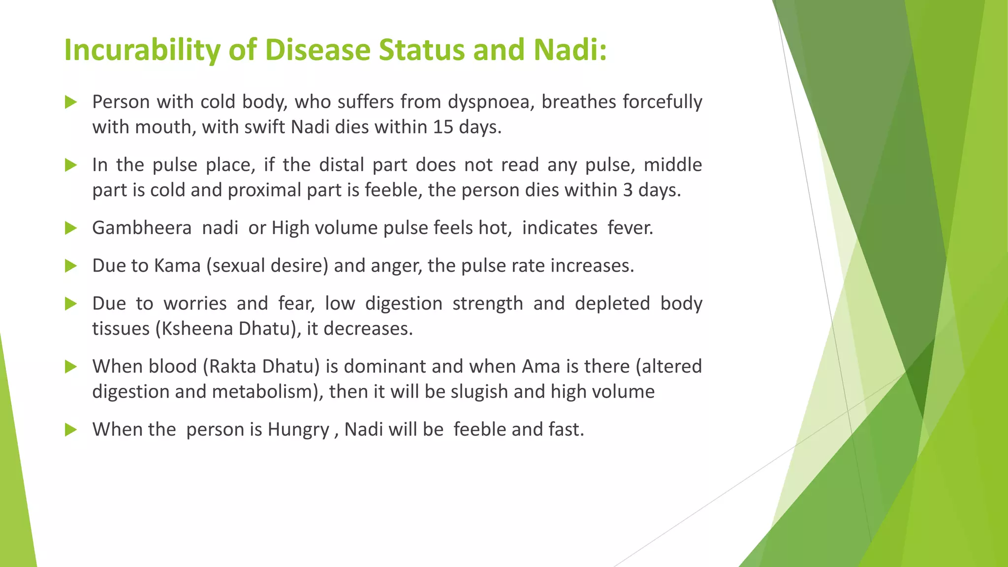 Nadi Pariksha - Ayurvedic Pulse Examination | PPT