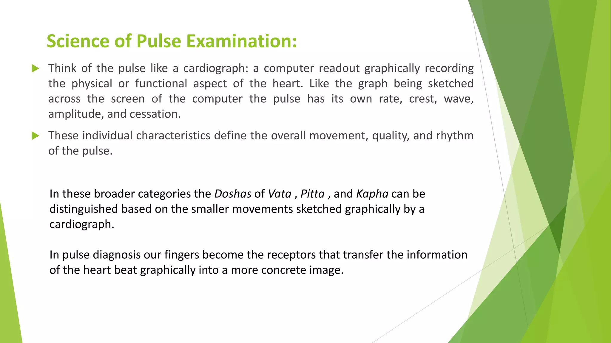 Nadi Pariksha - Ayurvedic Pulse Examination | PPT