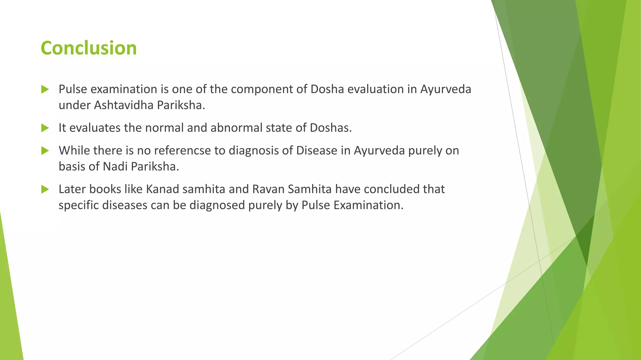 Nadi Pariksha - Ayurvedic Pulse Examination | PPT