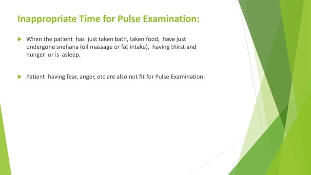 Nadi Pariksha - Ayurvedic Pulse Examination | PPT