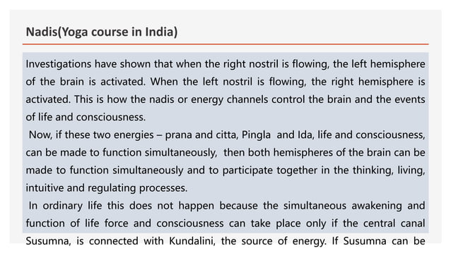 Nadis | PPTX | Hinduism | Religion & Spirituality
