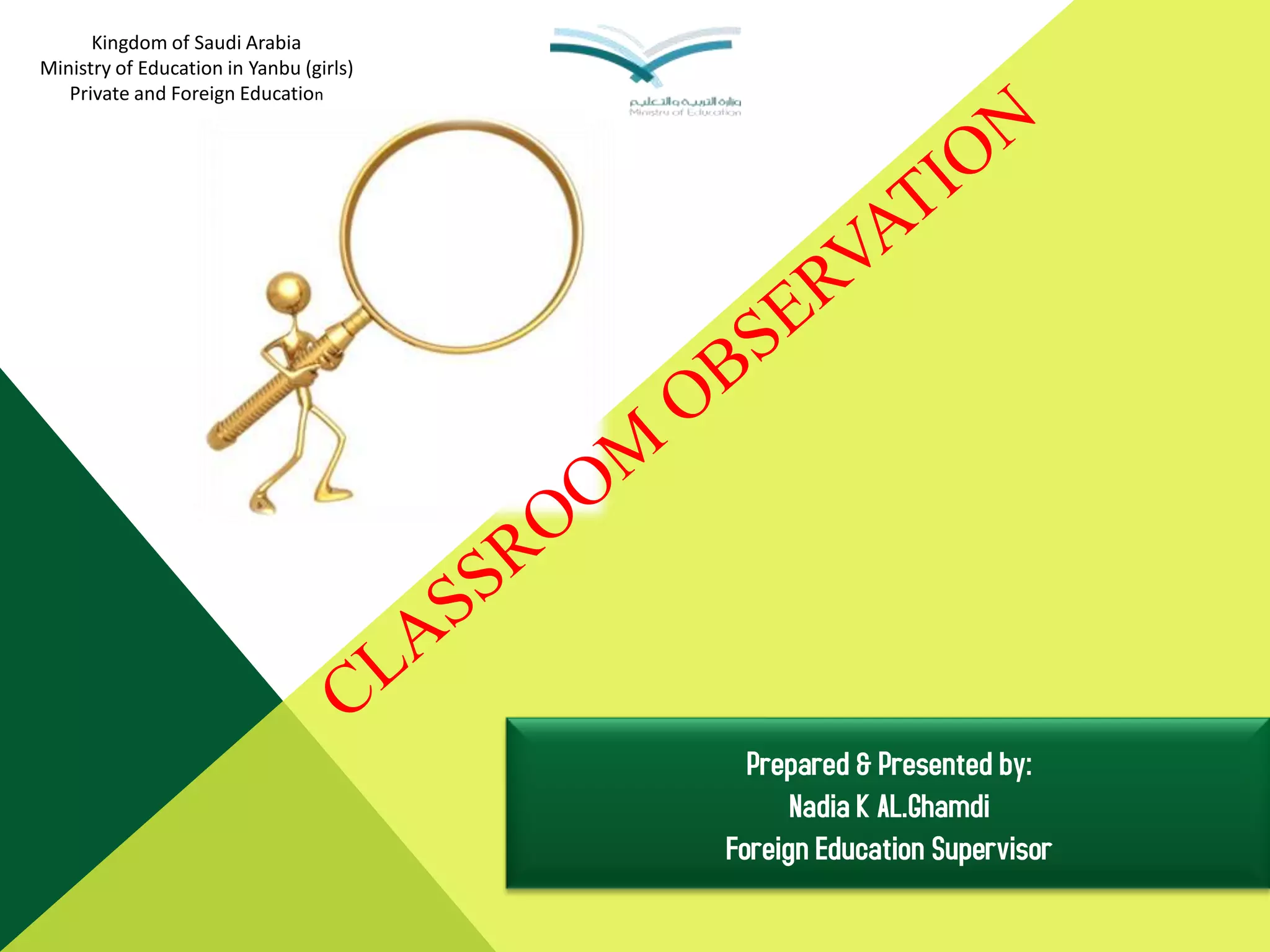 classroom observation | PPTX