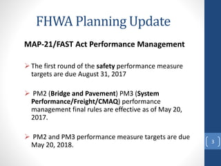Federal Highway Administration Planning Update | PPT