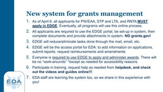 EDA Projects- From Development to Award | PDF