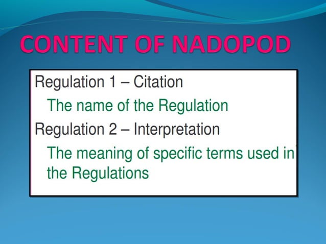 Nadopod | PPT | Injuries | Diseases and Conditions