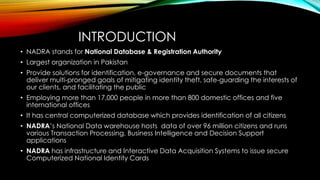 NADRA In Software Development | PPTX
