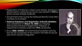 NADRA In Software Development | PPTX