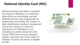 NADRA (National Database and Registration Authority) | PPTX