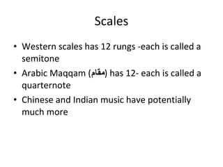Music Across Cultures: Pitch and Tuning | PPT