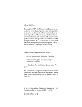 Naea natl visual_standards1 | PDF