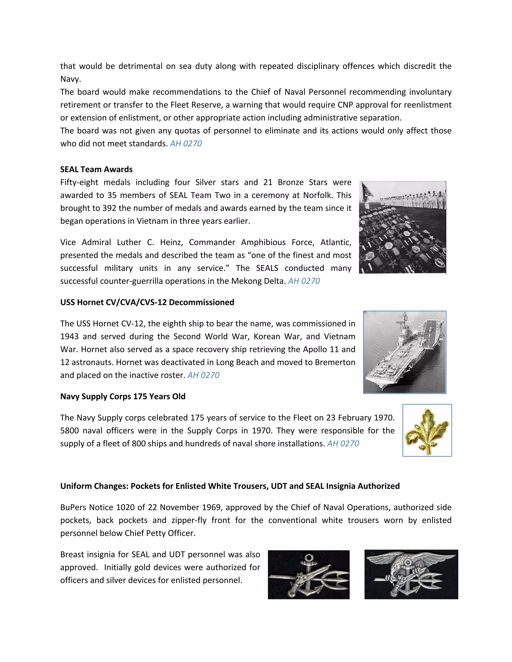 Block 39: Our Navy in 1970 | PDF