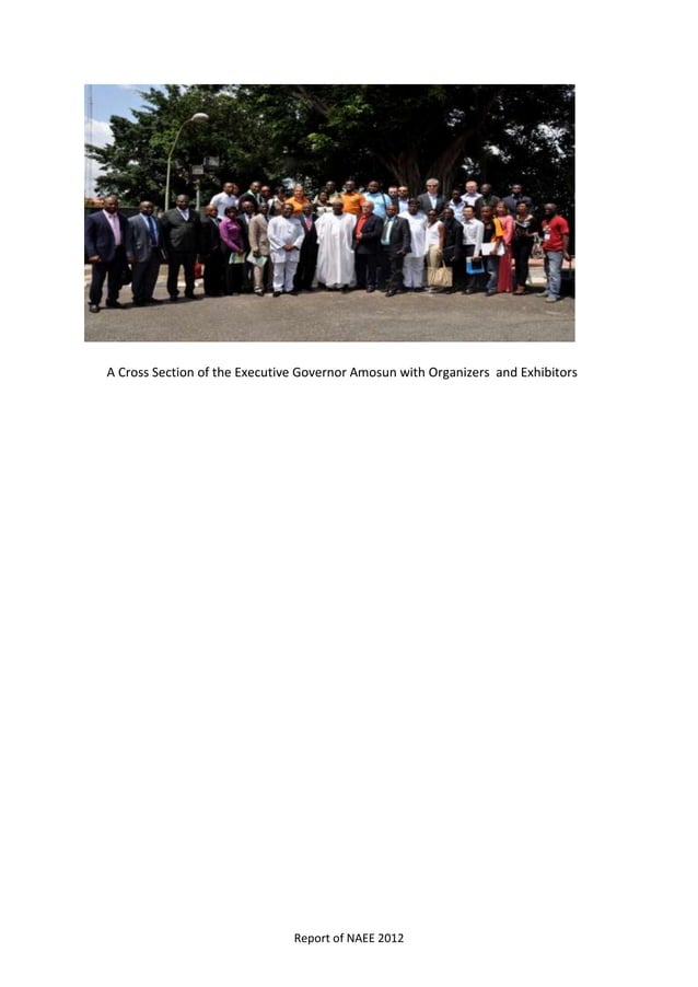 Naee 2012 final report | PDF | Business Expos & Conferences | Events