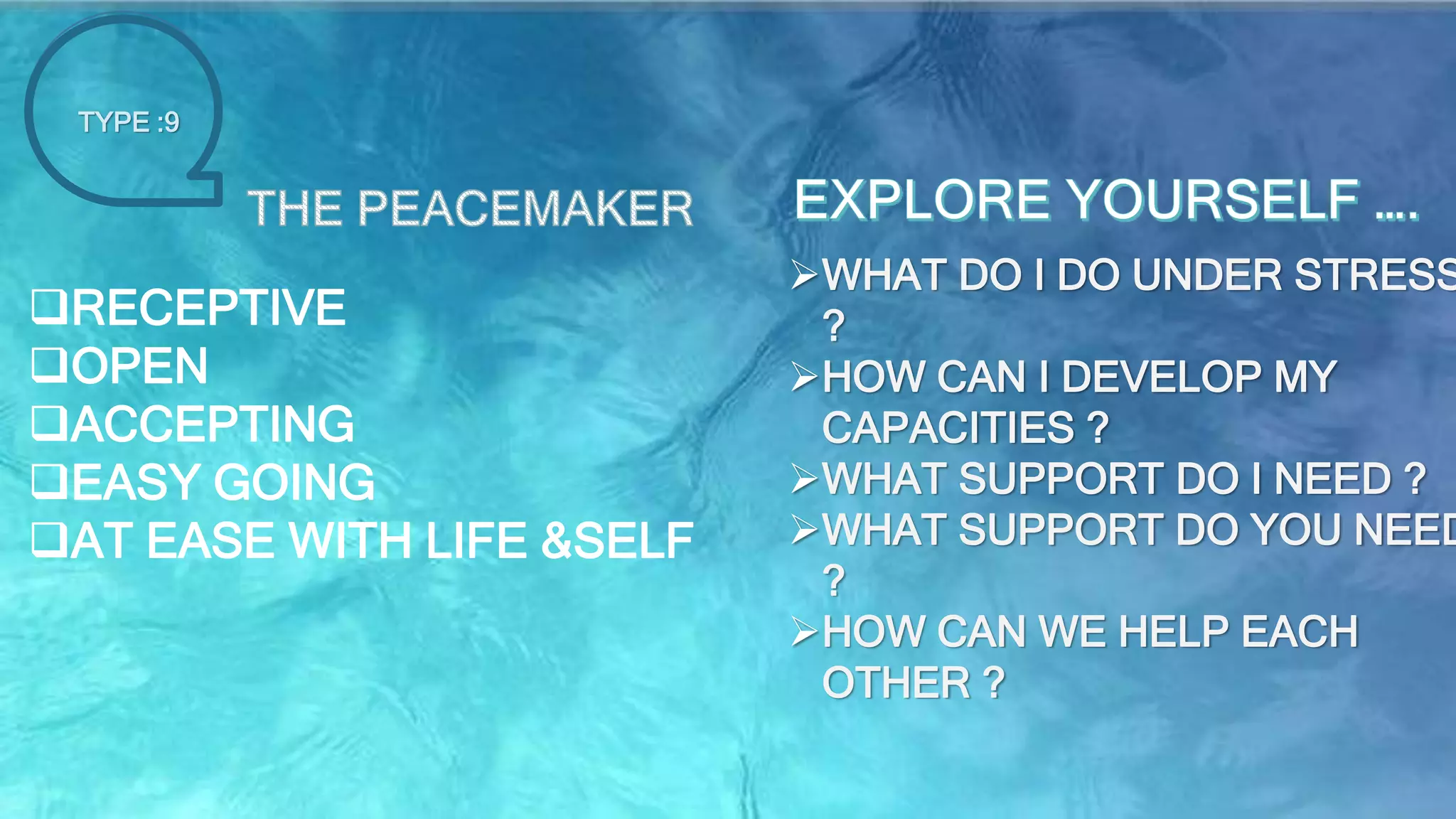 ENNEAGRAM PERSONALITY TEST | PPTX