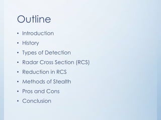 Stealth Technology [Naeem Rezghi] | PPTX