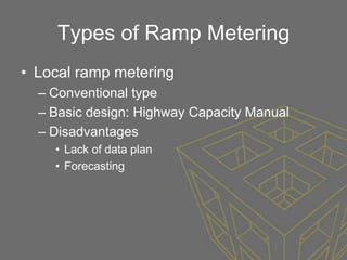 Ramp Metering [Naeem Rezghi] | PPTX