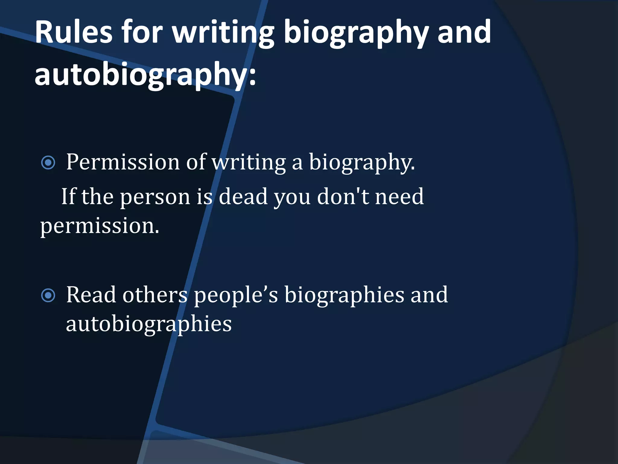 Biography and autobiography in social sciences | PPTX
