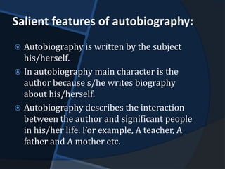Biography and autobiography in social sciences | PPT