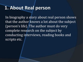Biography and autobiography in social sciences | PPTX