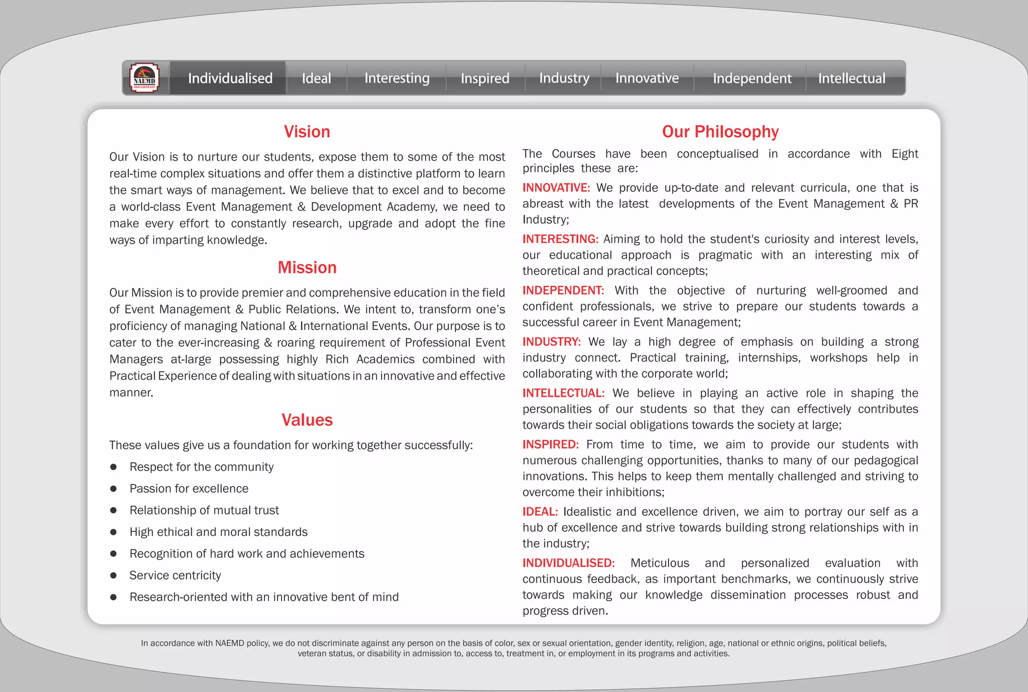 Naemd prospectus | PDF