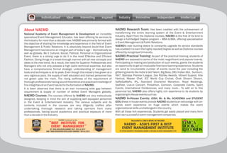 NAEMD Event Management Courses | PPT