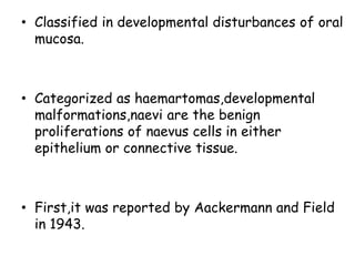 Pigmented Cellular Naevus | PPTX | Skin and Dermatology | Diseases and ...