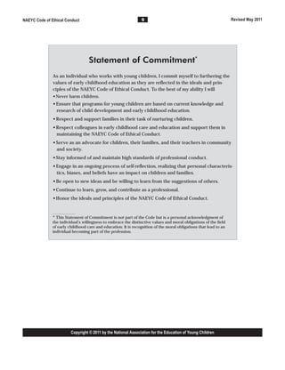 NAEYC Code of Ethical Conduct Resource Book | PDF