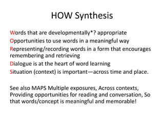 Naeyc conference on vocabulary 2016 [autosaved] | PPT