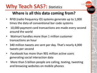 SAS Programming for High School - Giving Students the Power to Know | PPT