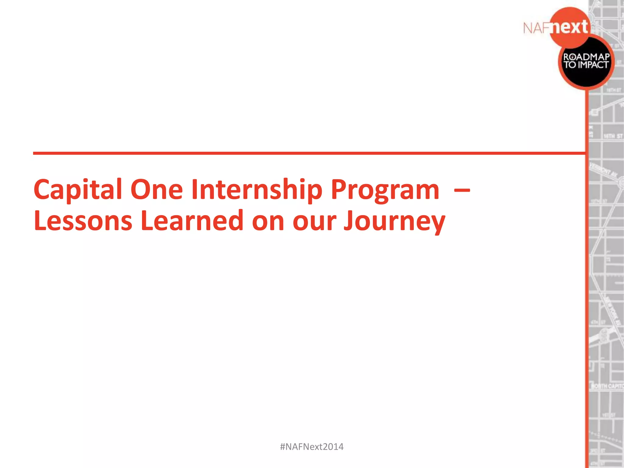 Lessons Learned on the Journey to Create a Great Intern Program | PPTX ...