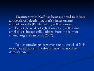 Na f activates map ks and induces apoptosis in odontoblast-like | PPT