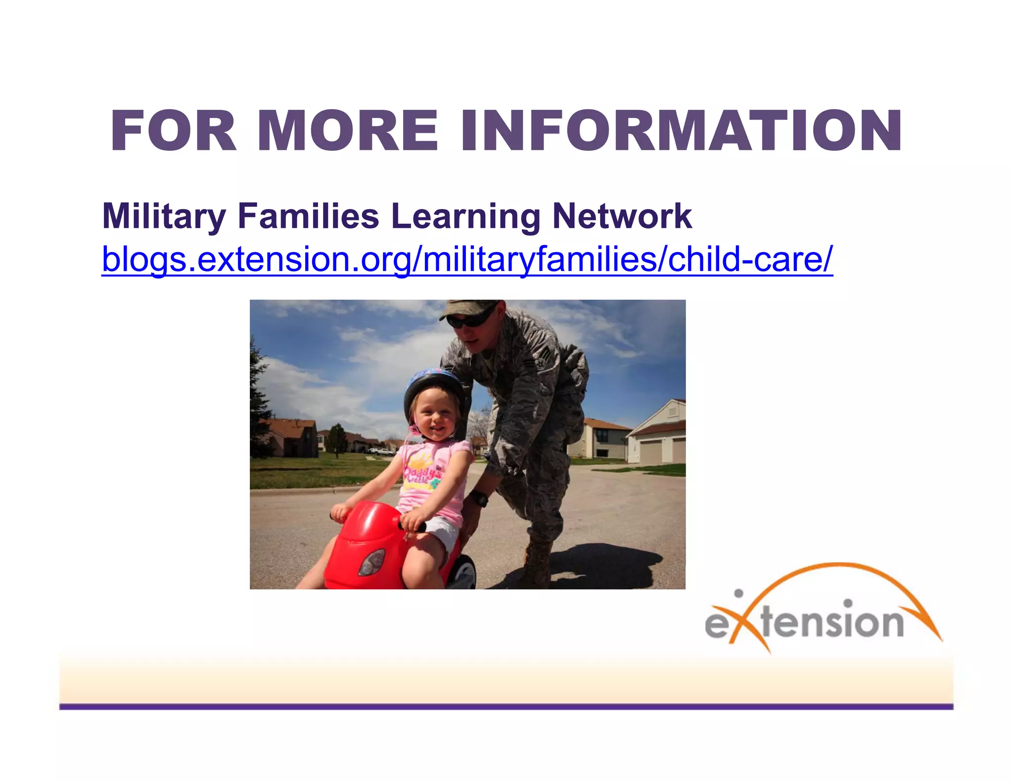 NAFCC Presentation Slides- Military Child Care, July 28, 2012 | PDF
