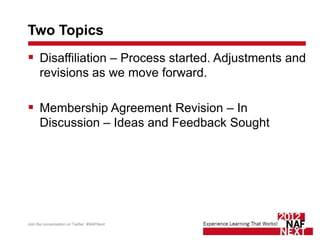 Naf disaffiliation and membership agreement | PPTX