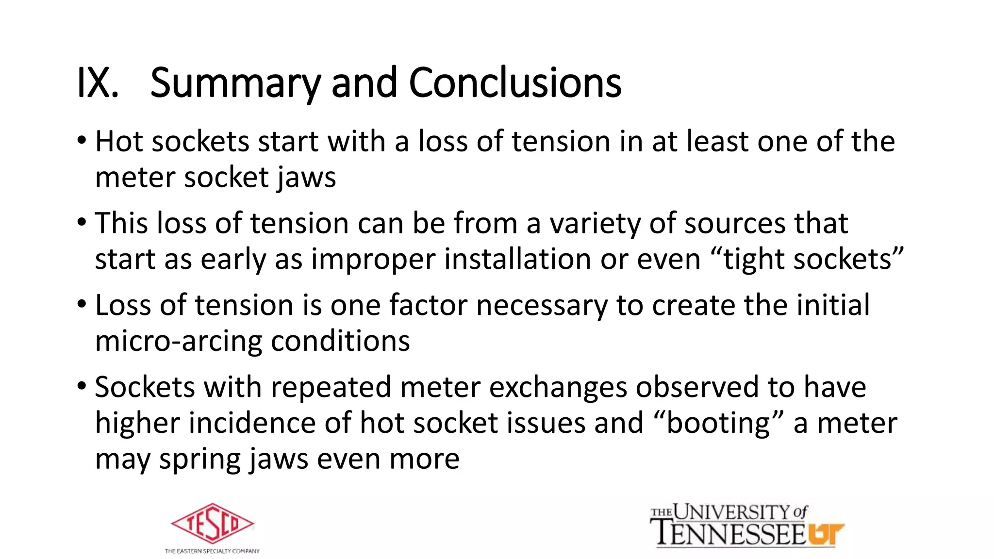 Forensic Identification and Root Causes of Hot Socket Problems Found in ...
