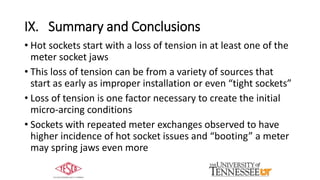 Forensic Identification and Root Causes of Hot Socket Problems Found in ...