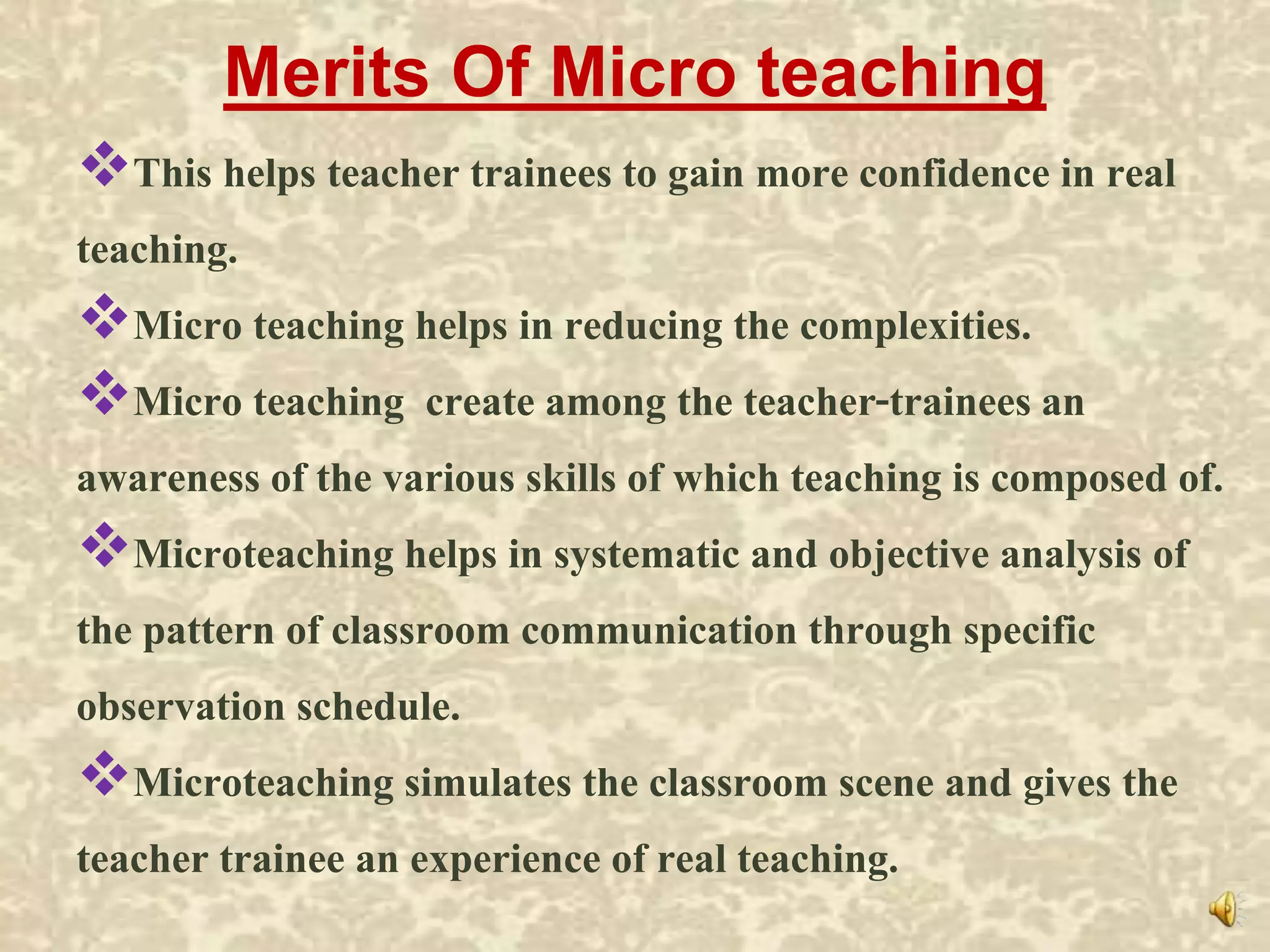 MICRO TEACHING | PPTX