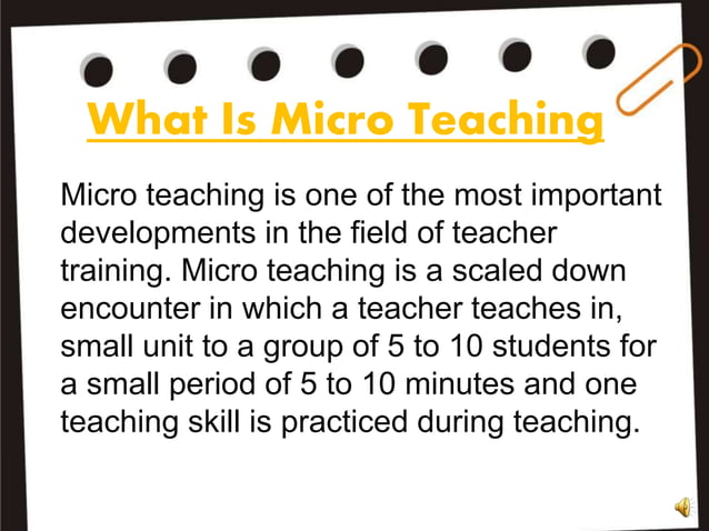 MICRO TEACHING | PPTX
