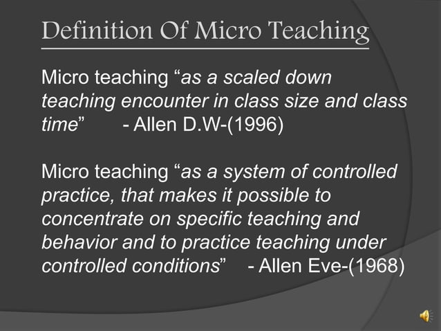 MICRO TEACHING | PPTX