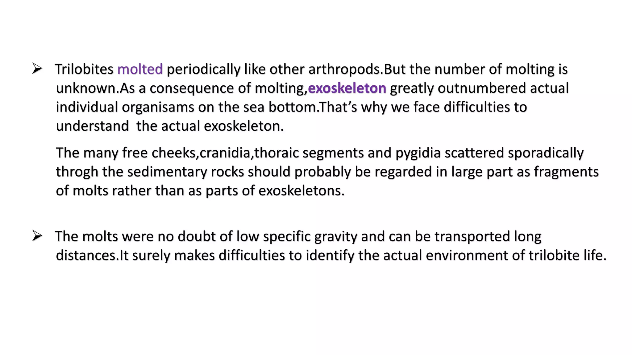 Habit & Habitat of Trilobites The Index fossil of Cambrian geological ...