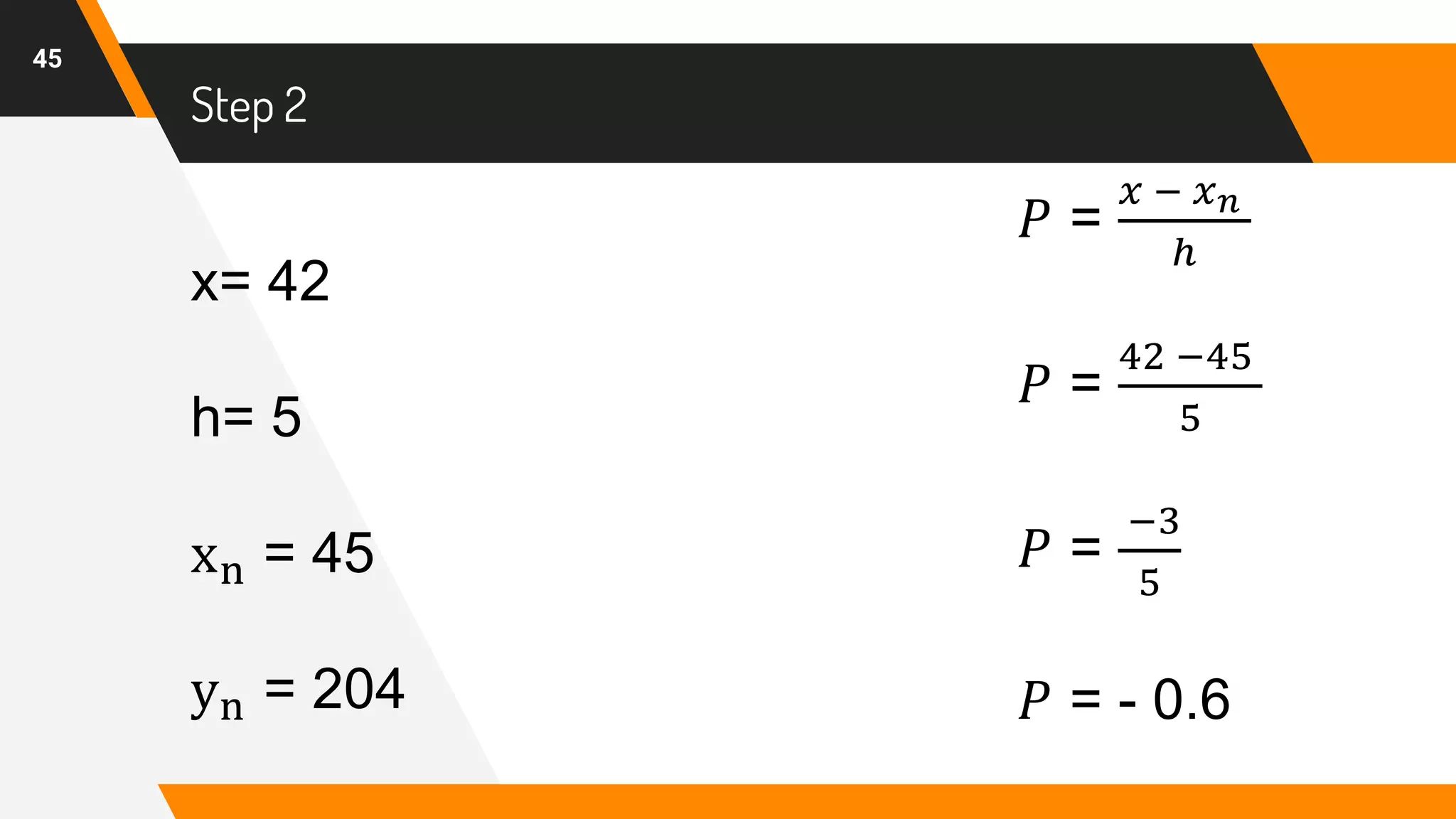 Newton's Backward Interpolation Formula with Example | PPTX