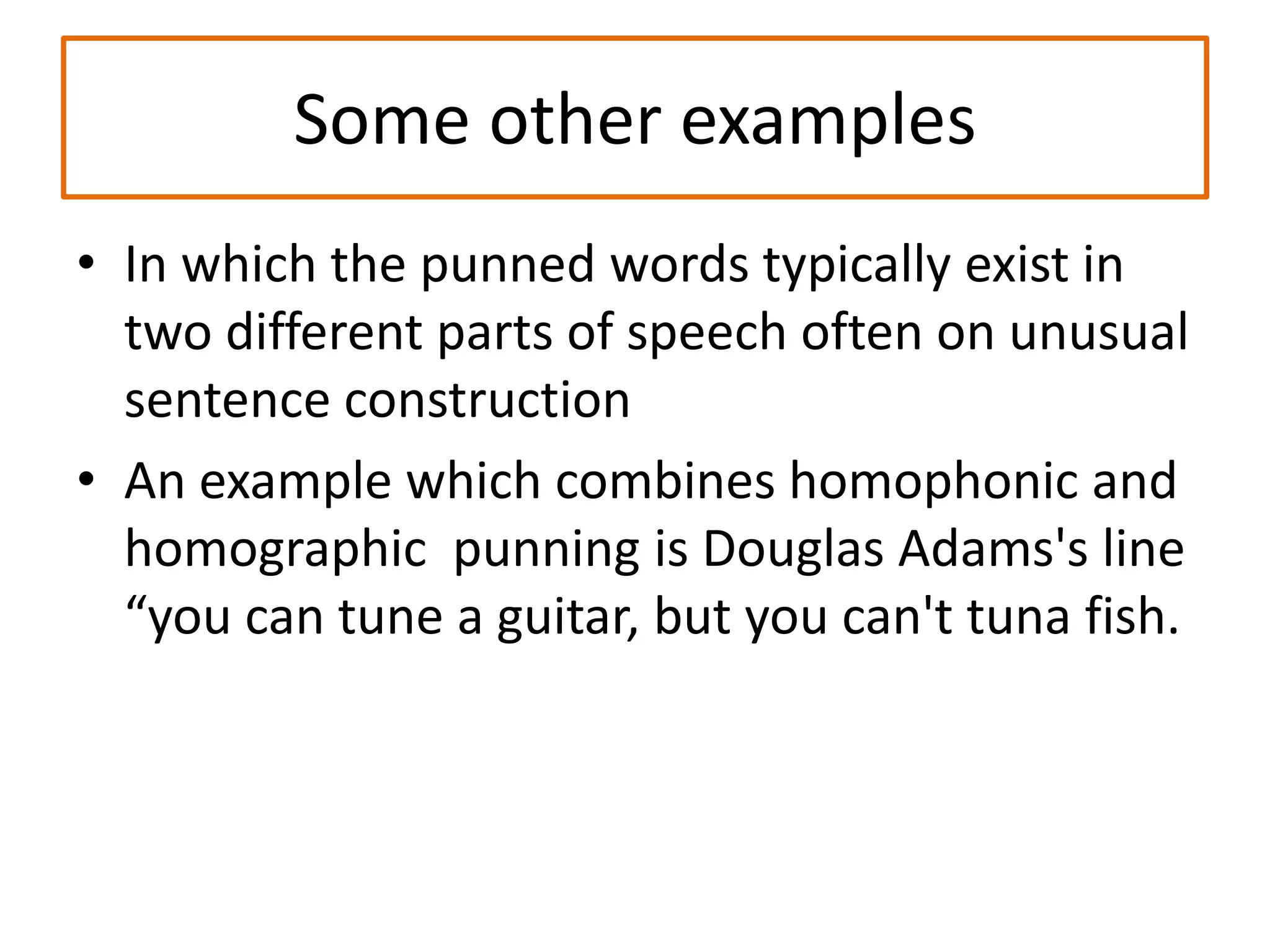 pun and its types | PPTX
