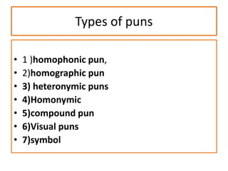 pun and its types | PPTX