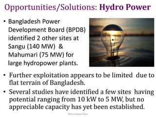 Practices and Opportunities of Renewable Energy Resources in Bangladesh ...