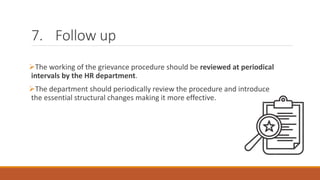 Essential Prerequisites of a Grievance Procedure | PPTX