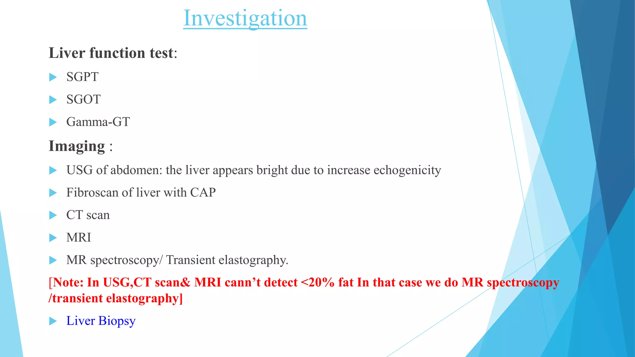 Non Alcoholic Fatty Liver Disease | PPTX