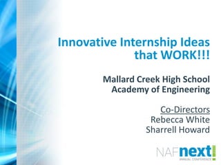 Innovative Internship Ideas that Work! | PPT