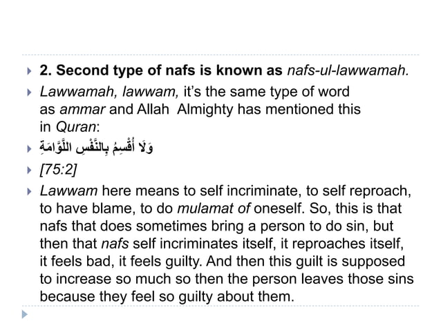 Nafs | PPTX | Islam | Religion & Spirituality