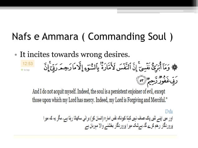 Nafs philosphy of islam | PPTX | Islam | Religion & Spirituality